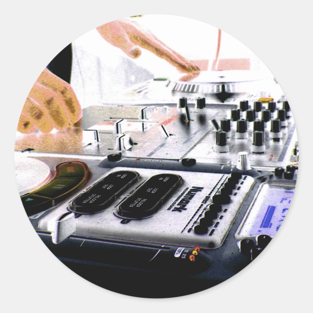 DJ System Classic Round Sticker | Zazzle