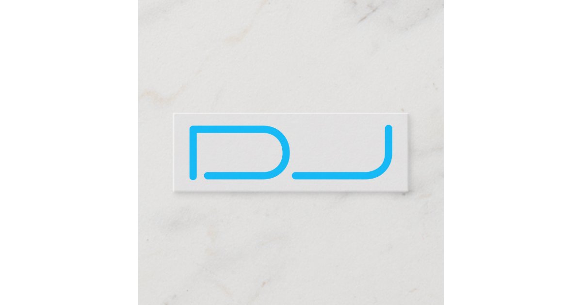 DJ tag giant stand out logo style | Zazzle