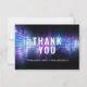 DJ Techno Dance Party Bar Mitzvah Thank You Card | Zazzle