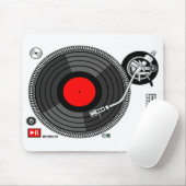 Dj Turntable Background Mousepad | Zazzle