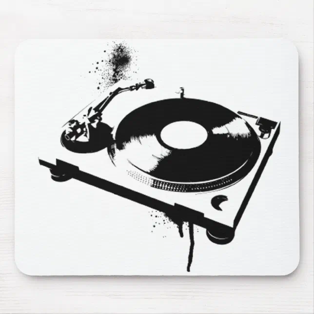DJ Turntable Mouse Pad | Ibiza House Music Gifts | Zazzle