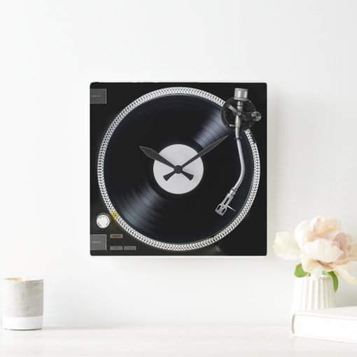 DJ turntable Wall Clock | Zazzle