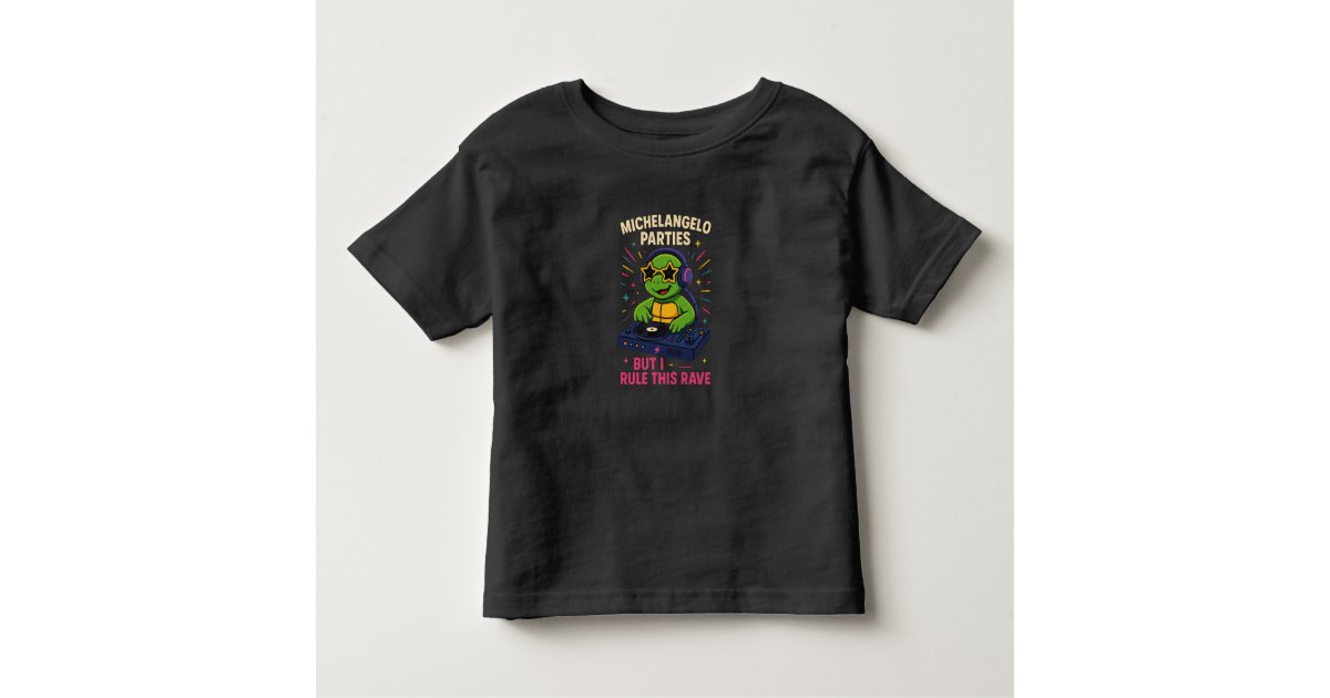 DJ Turtle Toddler T-shirt | Zazzle