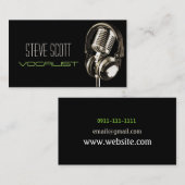 DJ, Vocalist,Singer,Solo,Performance Entertainment Business Card | Zazzle