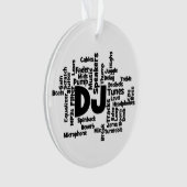 DJ Word Cloud Ornament | Zazzle