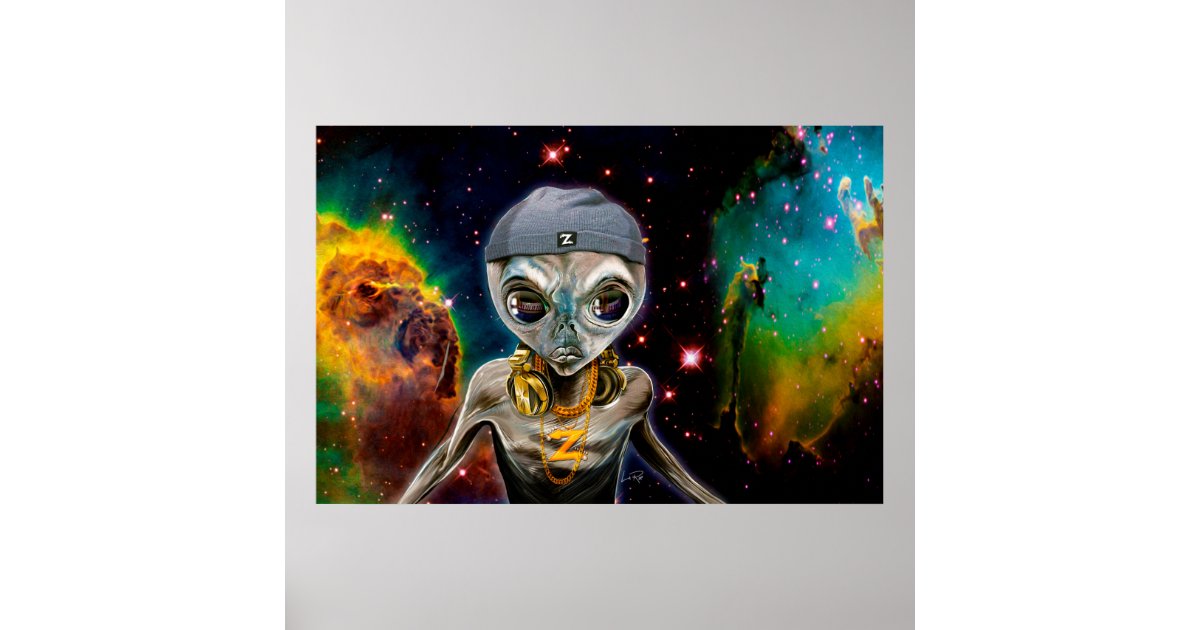 DJ Zedd the Alien Rave Master Poster | Zazzle