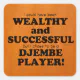 Djembe Wealthy & Successful Square Sticker | Zazzle