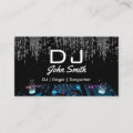 DJs Singer Songwriter Modern Music Event Business Card | Zazzle