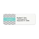 Modern Geometric Gray Frame Custom Monogram Label | Zazzle.com