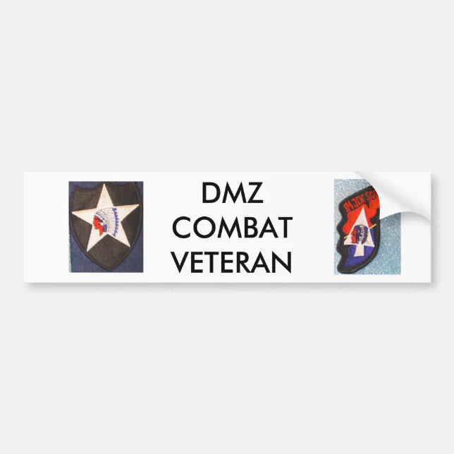 DMZ COMBAT VETERAN BUMPER STICKER | Zazzle