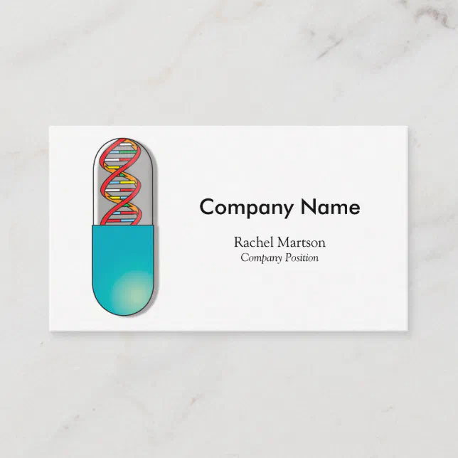 DNA Capsule Business Card | Zazzle