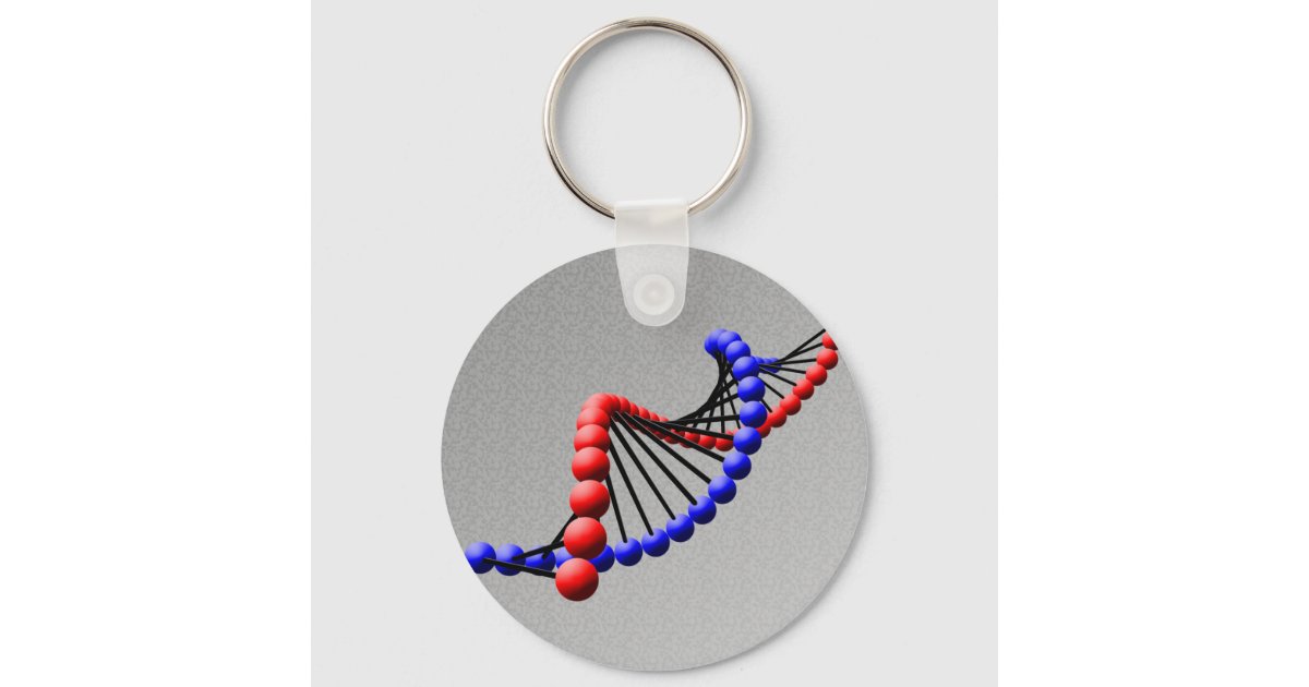 DNA - Double Helix Keychain | Zazzle