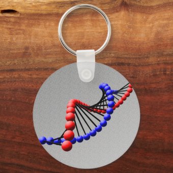 DNA - Double Helix Keychain | Zazzle