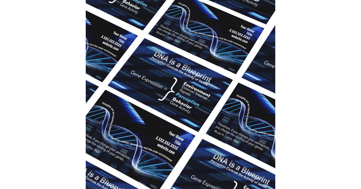 DNA Empowering Business Cards | Zazzle