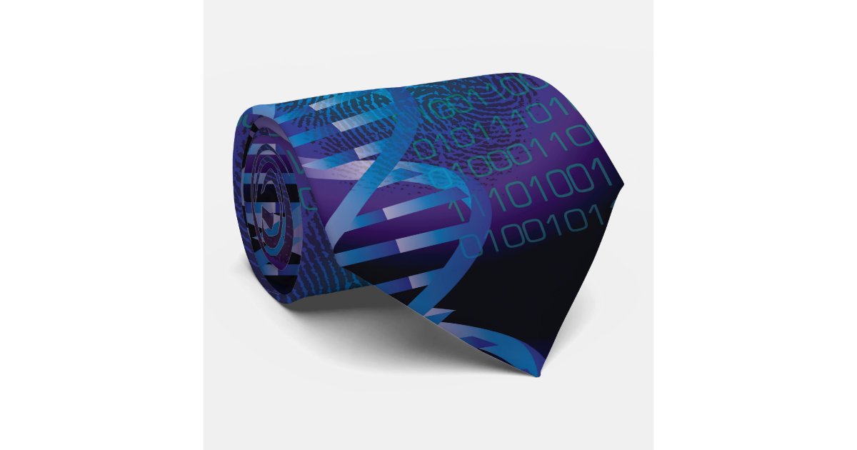 DNA Fingerprint Medical Science Neck Tie | Zazzle