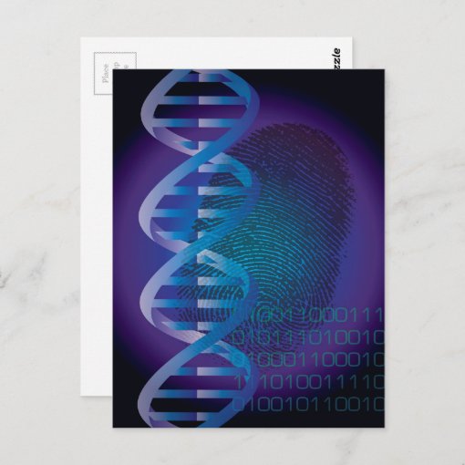 DNA Fingerprint Science Postcard | Zazzle