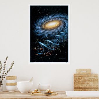 DNA Galaxy Print | Zazzle