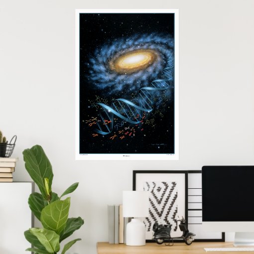 DNA Galaxy Print | Zazzle