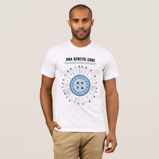 DNA Genetic Code Chart T-Shirt | Zazzle