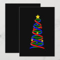 DNA Helix Christmas Tree Life Science Biology Holiday Card | Zazzle