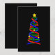 DNA Helix Christmas Tree Life Science Biology Holiday Card | Zazzle