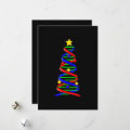 DNA Helix Christmas Tree Life Science Biology Holiday Card | Zazzle