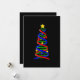 DNA Helix Christmas Tree Life Science Biology Holiday Card | Zazzle