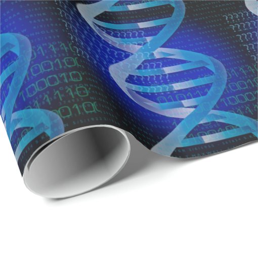 DNA ID Blue Medical Science Wrapping Paper | Zazzle
