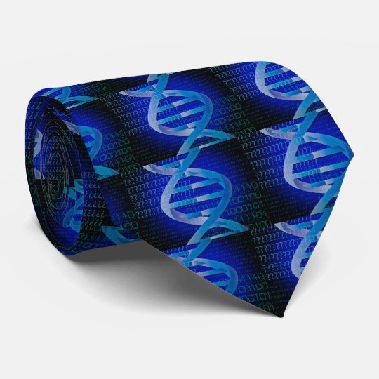 DNA ID Medical Science Blue Tie | Zazzle.com