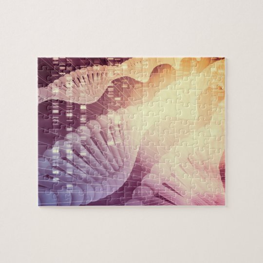 DNA Medical Science and Biotech Chemistry Genes Jigsaw Puzzle | Zazzle.com