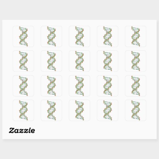 DNA - science/scientist/biology Square Sticker | Zazzle