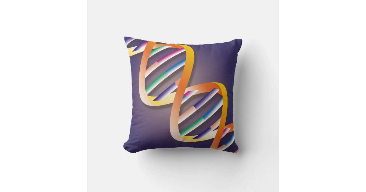 DNA Spotlight Medical Science Throw Pillow | Zazzle
