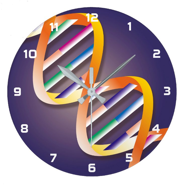 DNA Spotlight Science Large Clock | Zazzle