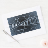 DNA strand Rectangular Sticker | Zazzle