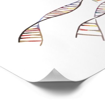 DNA TREE or Tree of Life POSTER BLUE | Zazzle