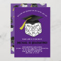 DND Roll Play Dice Graduation Party Invitation | Zazzle