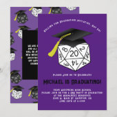 DND Roll Play Dice Graduation Party Invitation | Zazzle