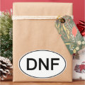 DNF - Did Not Finish Funny Running Sticker | Zazzle