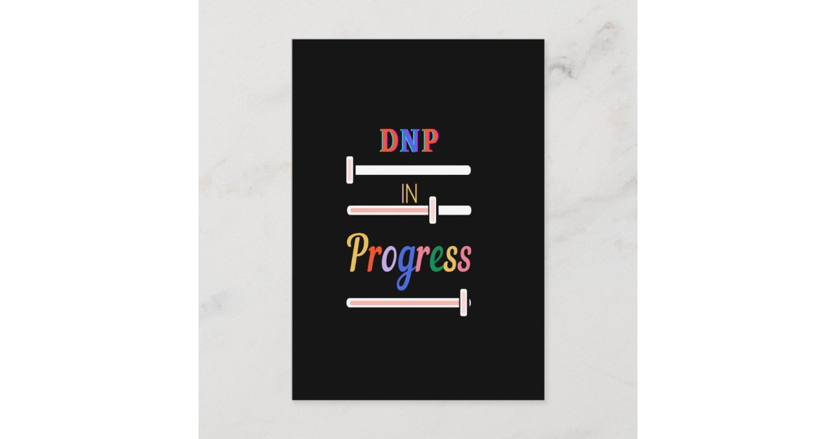 DNP in Progress Enclosure Card | Zazzle