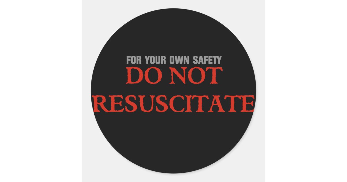 DNR CLASSIC ROUND STICKER | Zazzle
