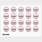 DNR Do Not Resuscitate Sticker | Zazzle