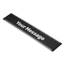 Do It Yourself Black and White Name Text Template Ruler | Zazzle