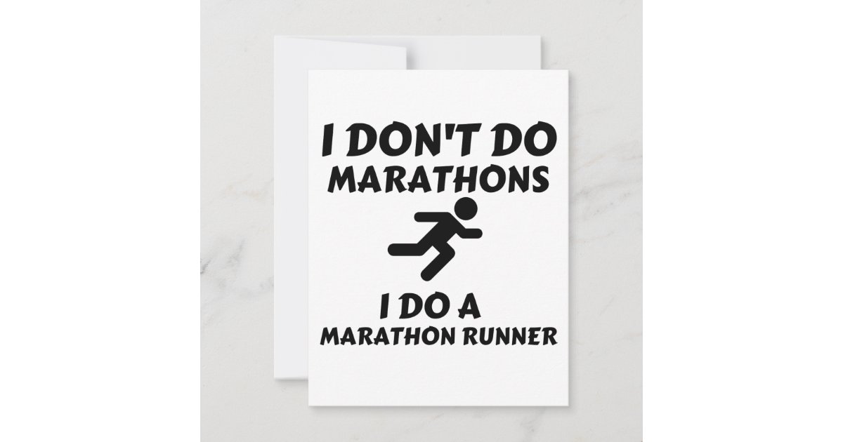 DO MARATHON RUNNER THANK YOU CARD | Zazzle