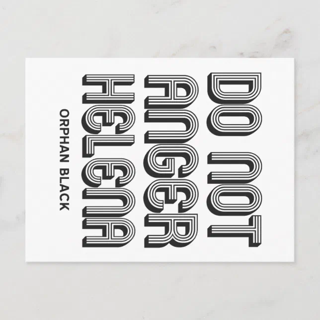 Do Not Anger Helena Postcard | Zazzle