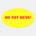 Do Not Bend Or Fold Classic Round Sticker | Zazzle.com