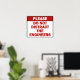 Do Not Distract the Engineers Sign Poster | Zazzle