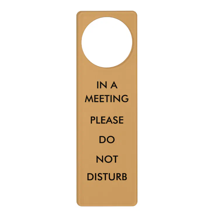 DO NOT DISTURB DOOR HANGER | Zazzle