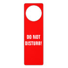 Custom Do Not Disturb Door Hanger Sign | Zazzle.com