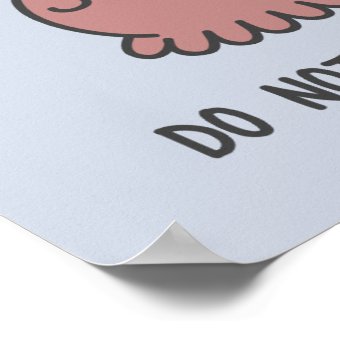 Do Not Disturb Poster | Zazzle