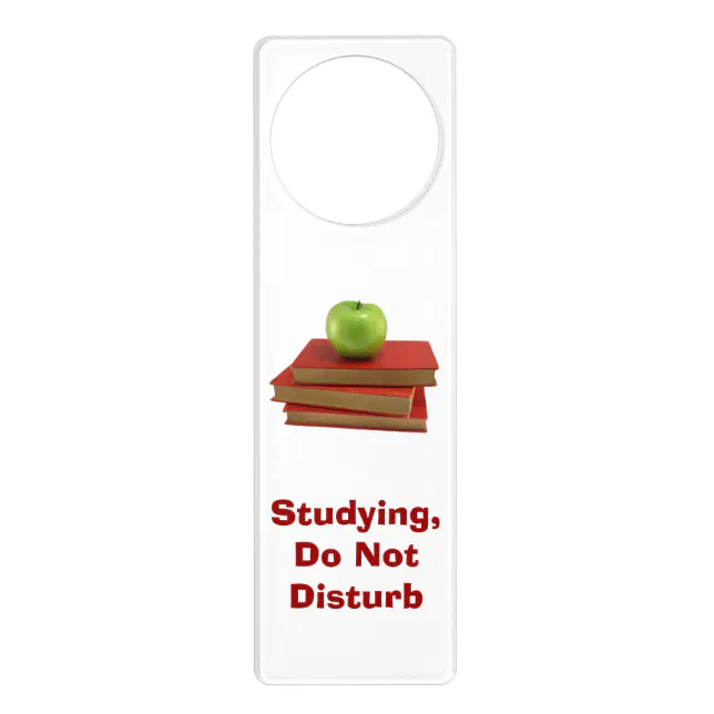 Do Not Disturb Red Books Door Hanger | Zazzle
